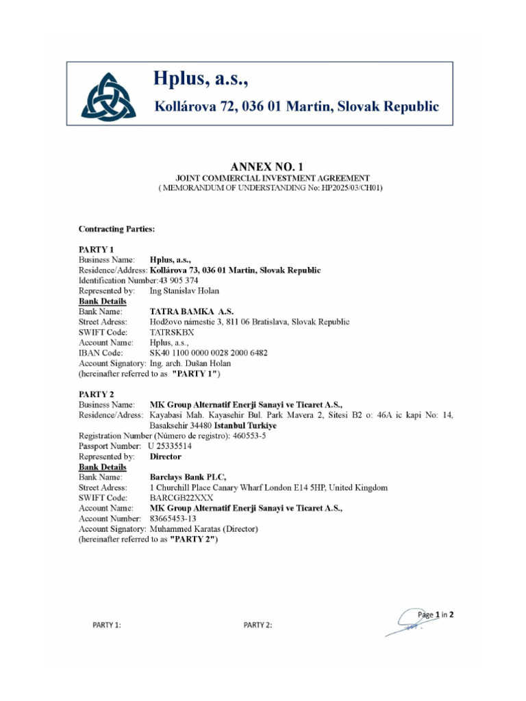 ANNEX No1 | PDF