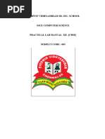 AISSCE 2024 XII IP Practical Question Paper Set A | PDF | Table (Database) | Data Management ...