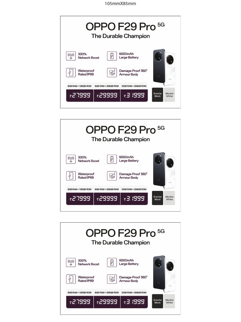 F29 Pro Pricetag - 105mmX85mm - With Price | PDF