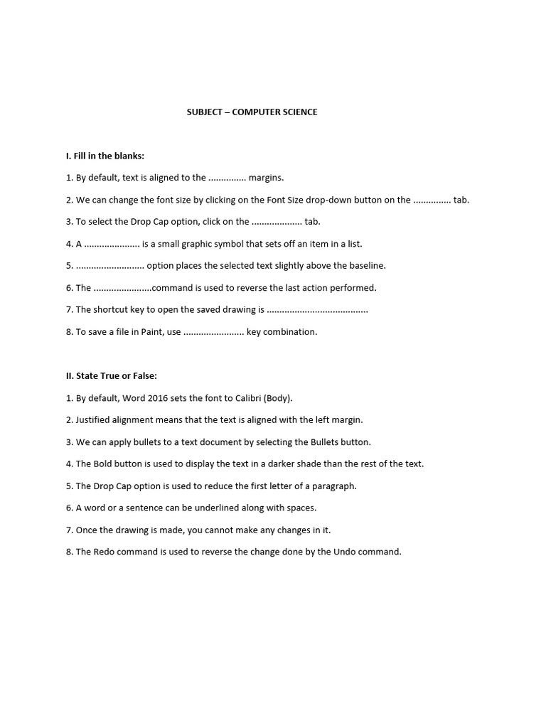 Computer Grade 3 Pdf