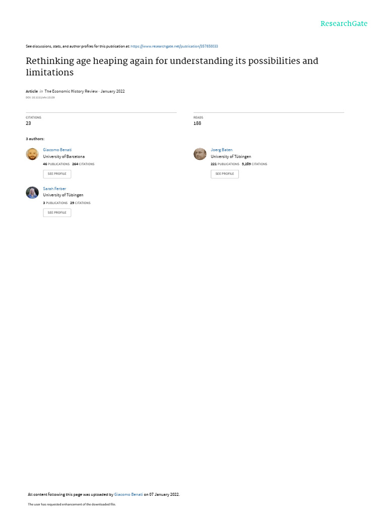 Rethinking Age Heaping Again For Understanding Its Possibilities and ...