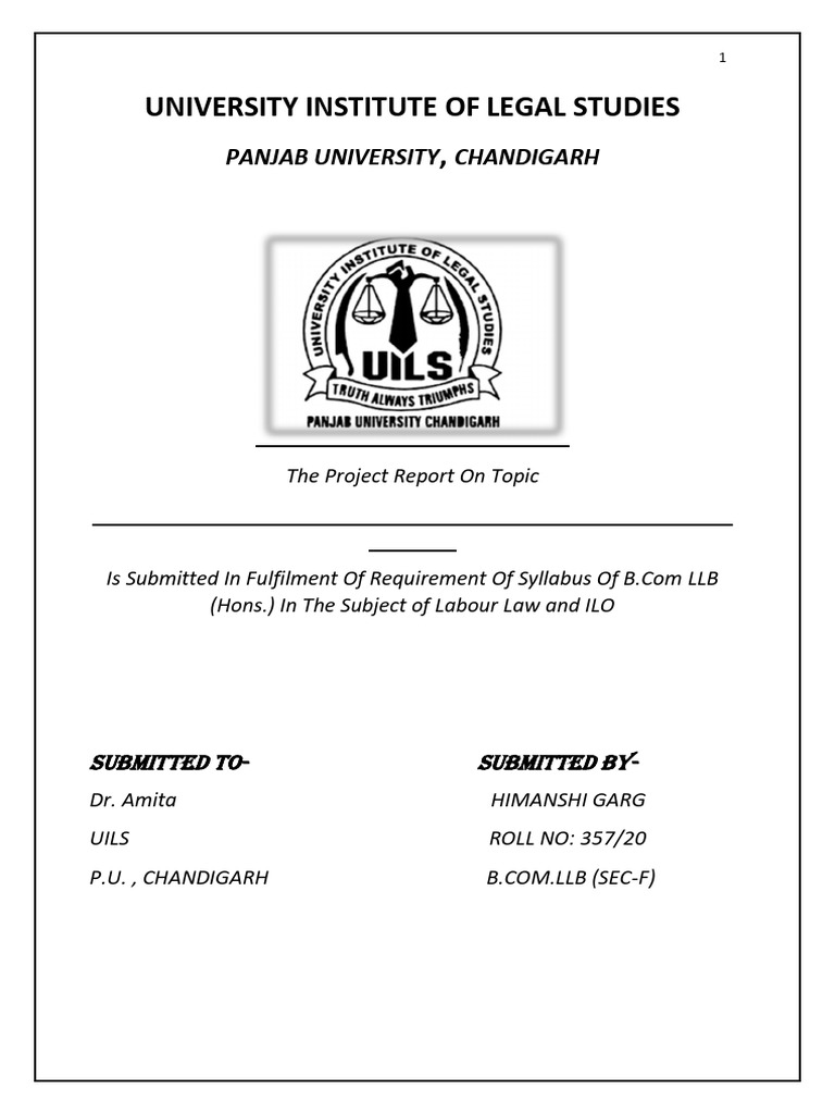 357 Himanshi Garg Labour ND ILO | PDF | Employment | Labour Economics