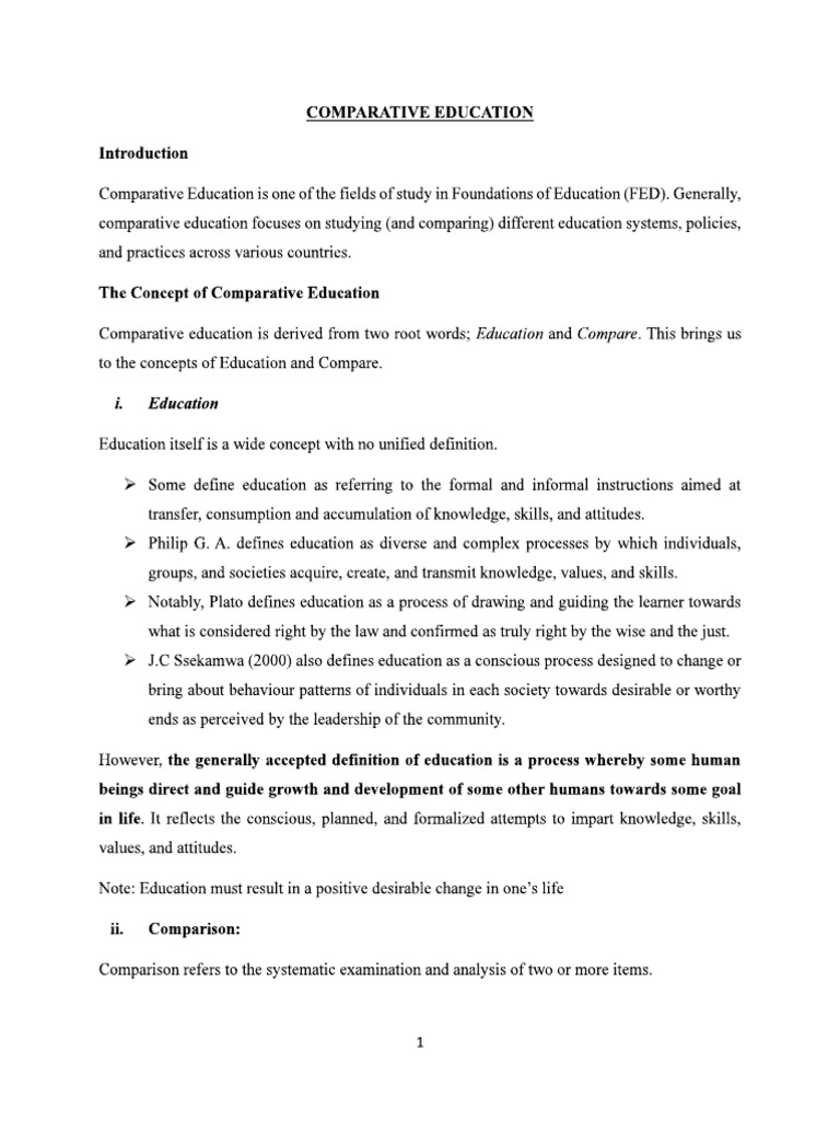 Introduction To Comparative | PDF