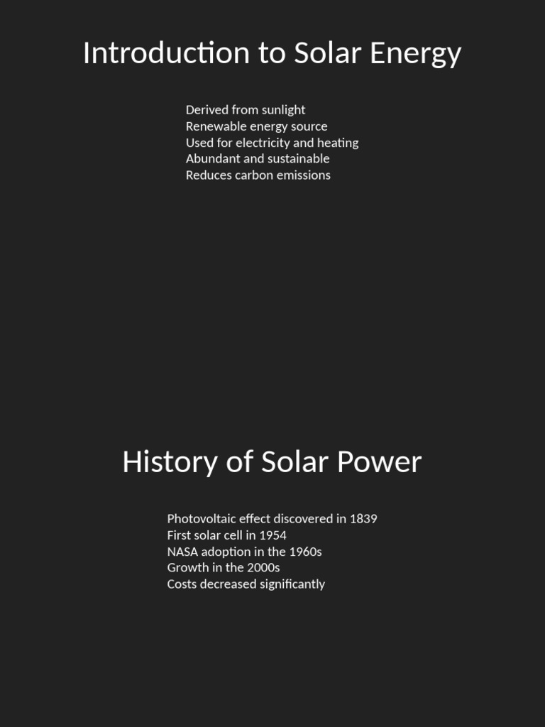 Comprehensive Guide to Solar Energy | PDF | Solar Power | Solar Panel