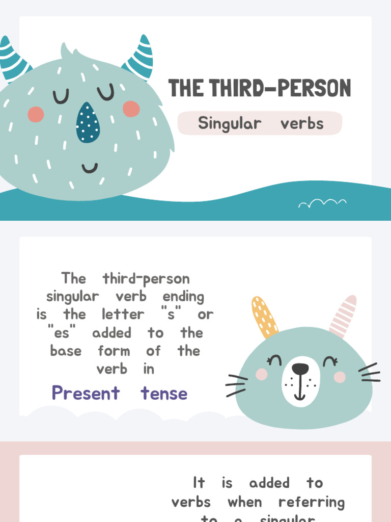 Verbs in The Tird Person | PDF