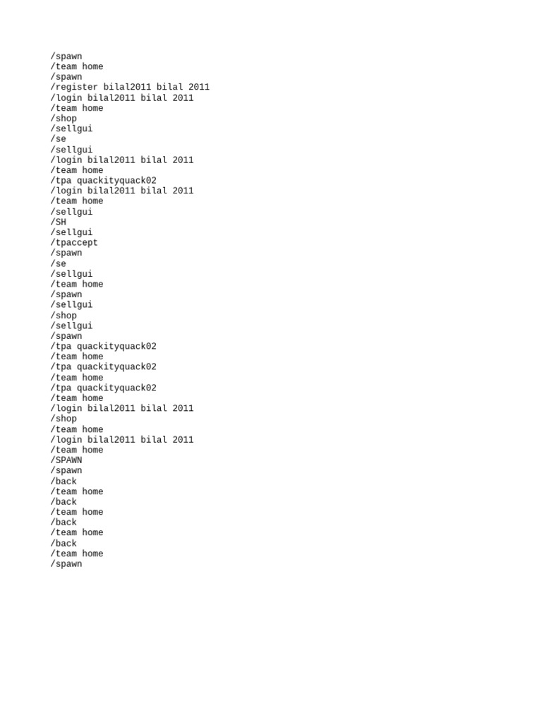 Command History | PDF