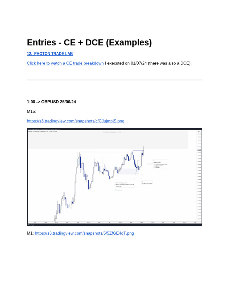 Entries - CE + DCE (Examples) | PDF