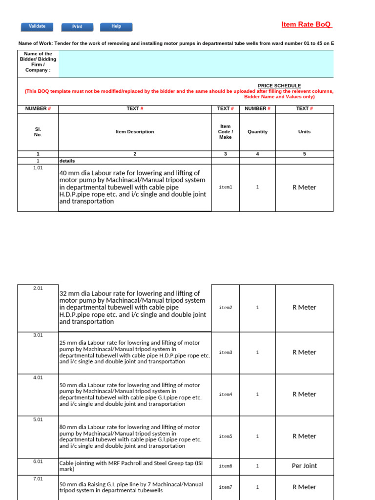 Boq 492767 | PDF