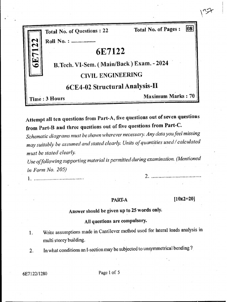Sa 2 RTU Papers 2024-22 | PDF