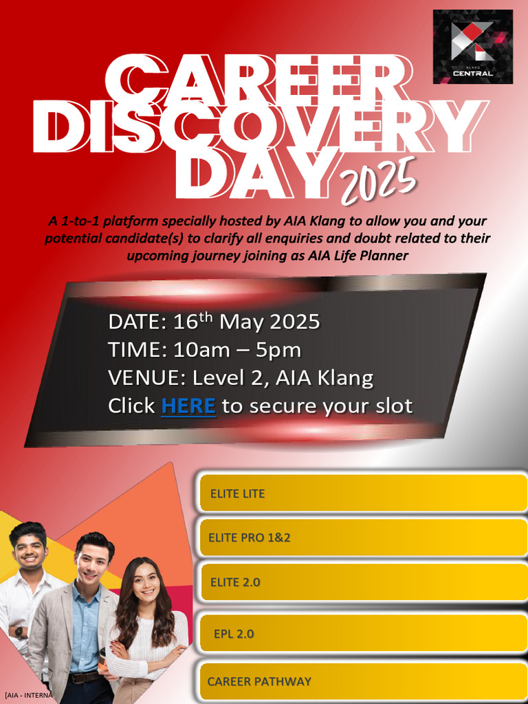 Career Discovery Day - Invitation Flyer - May 2025 | PDF