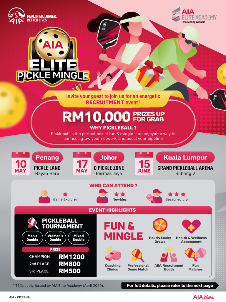 AIA PickleBall Flyer 1 3PGS | PDF