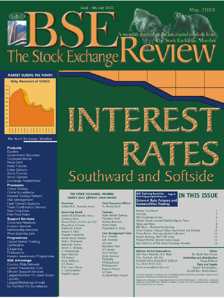 StockExchangeReviewMay03 | PDF | Interest Rates | Derivative (Finance)