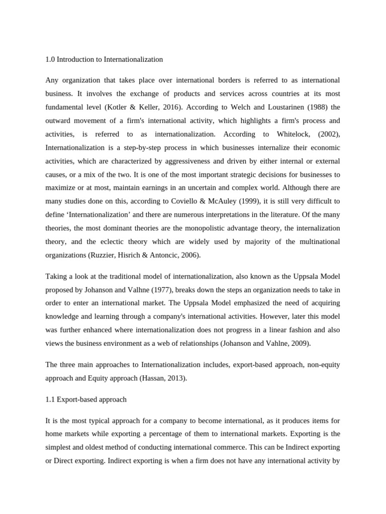 Myongjae Choi - Global Business Environment - Mid Assignment | PDF | Internationalization ...