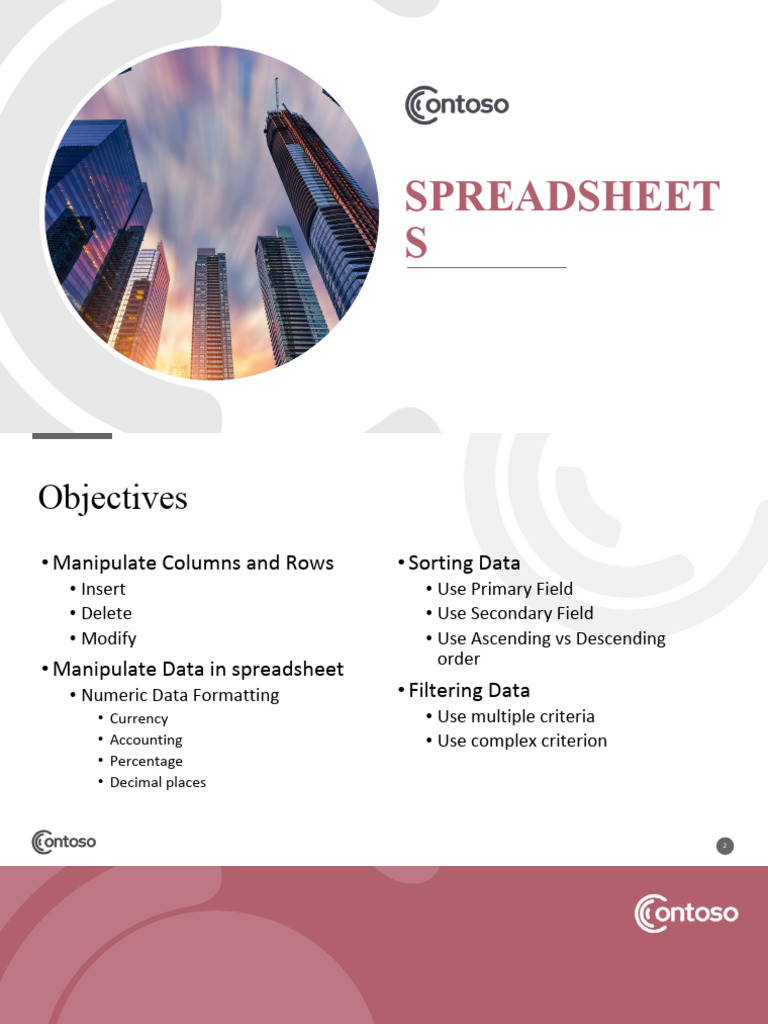 Spreadsheets (Manipulating Columns Rows Data) | PDF | Spreadsheet ...