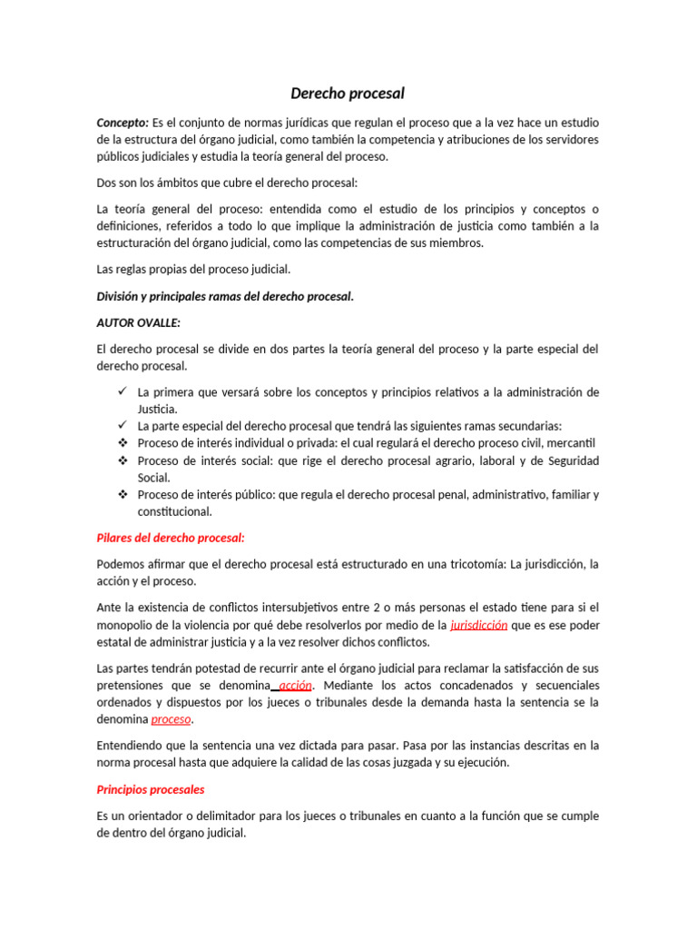 Derecho procesal | PDF | Jurisdicción | Ley procesal