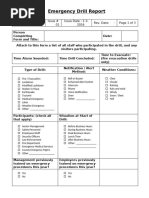 TMP002-4 Emergency Response Drill Record TEMPLATE | PDF