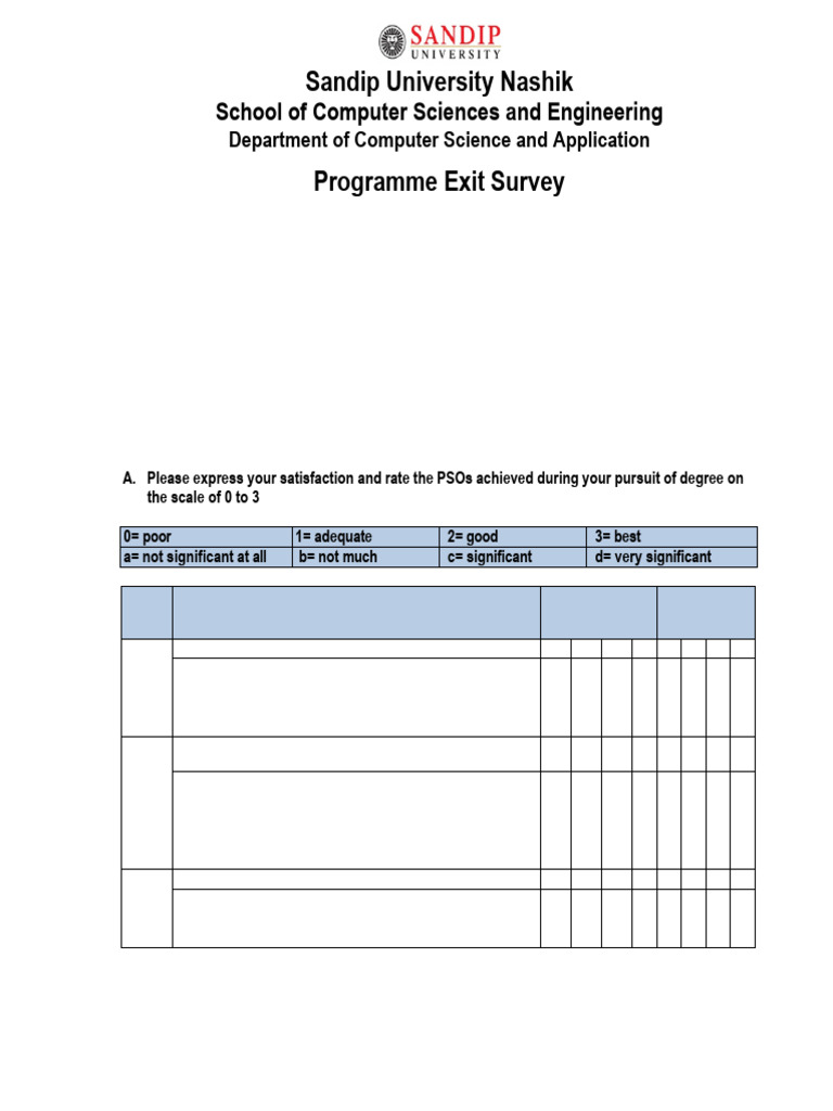 Program-Exit-Survey-for-Student-BCA | PDF | Computing | Knowledge