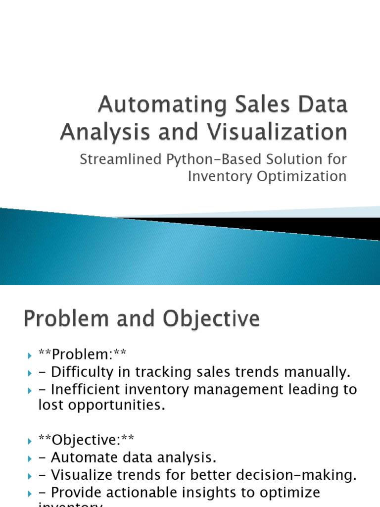 Efficient Sales Data Analysis Presentation | PDF
