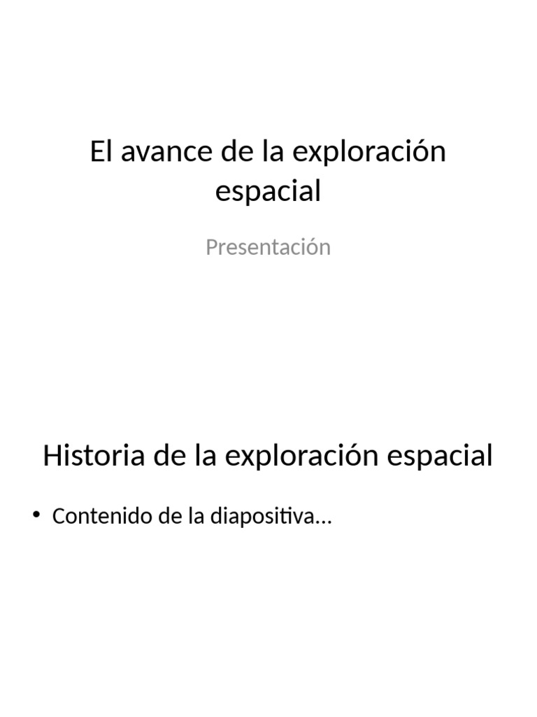 Avance de La Exploración Espacial | PDF