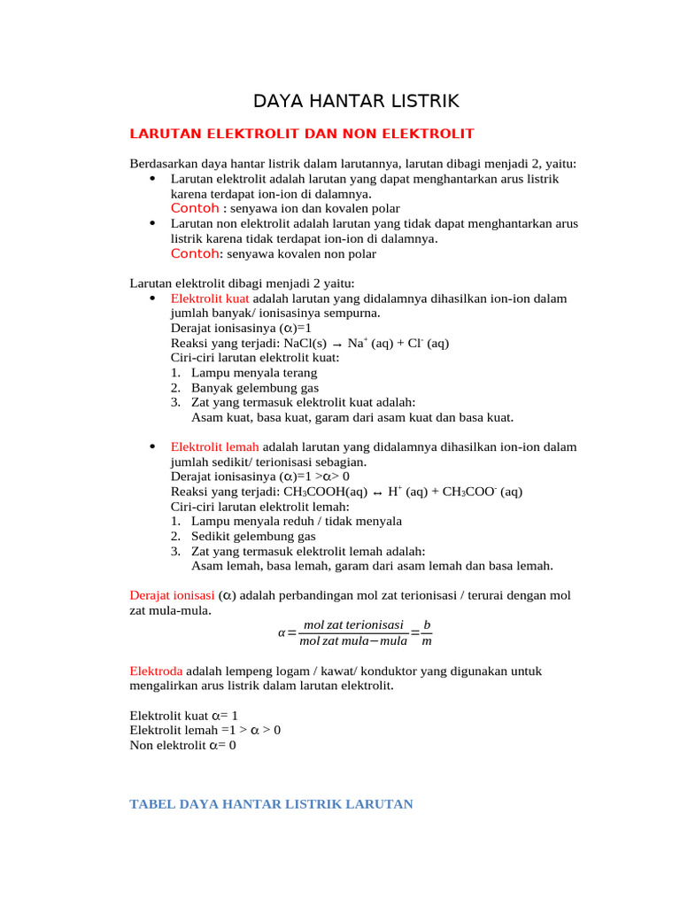Daya Hantar Listrik | PDF