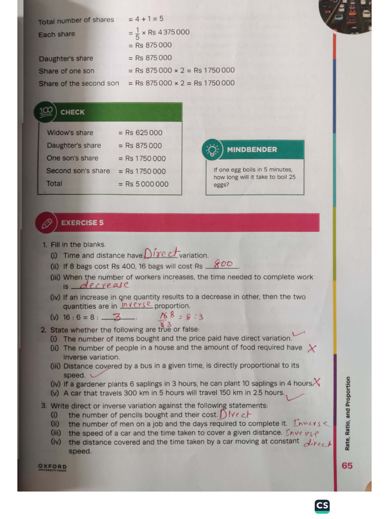 Math Book Work For Class 7th | PDF