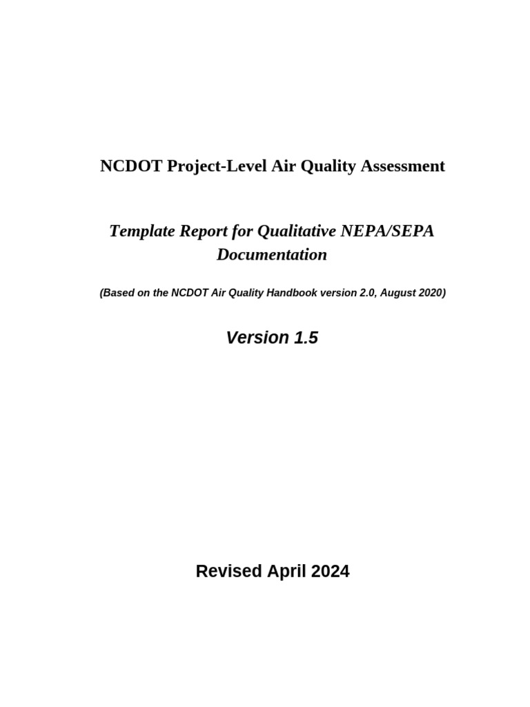 Air Quality Report Template | PDF | Exhaust Gas | Particulates