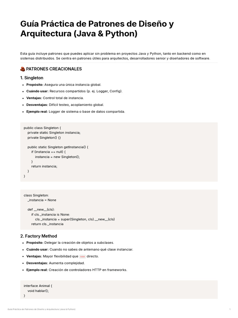 Guia Practica de Patrones de Dise o 1745504407 | PDF | Python (lenguaje ...