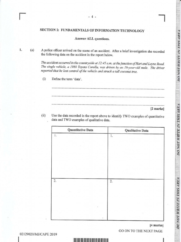 Information Systems Worksheet | PDF