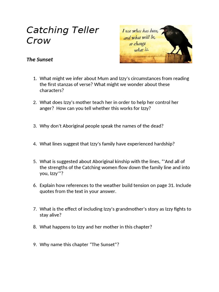 Chapter 4 The Sunset | PDF