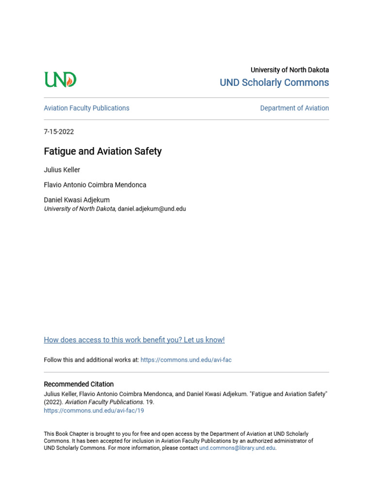 Fatigue and Aviation Safety | PDF | National Transportation Safety Board | Sleep