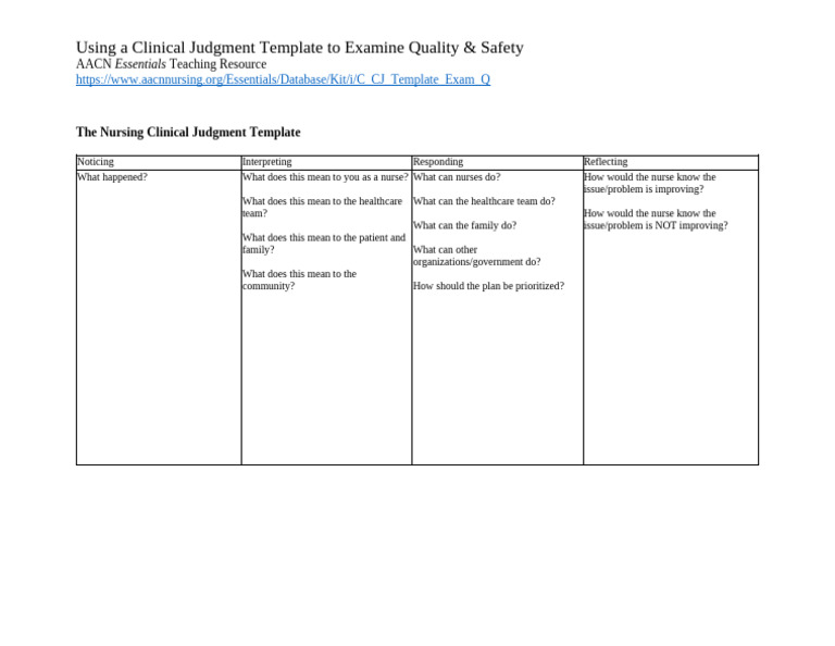 C CJ Template NursingCJ | PDF