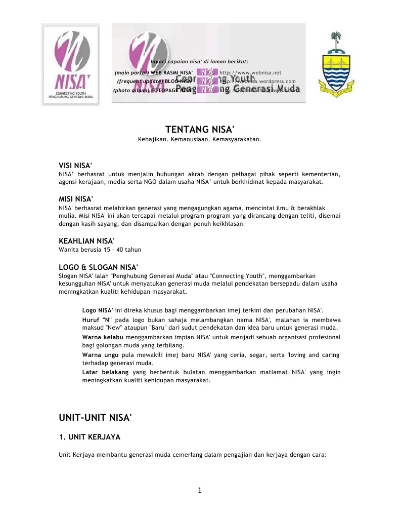 Profile Nisa' Penang | PDF