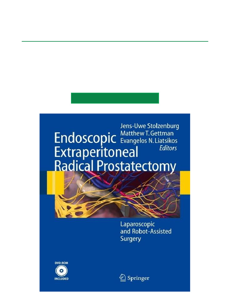 Endoscopic Radical Prostatectomy Guide | PDF | Prostate | Peritoneum