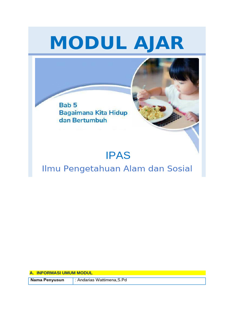 5. Modul Ajar IPAS Kelas 5 - BAB 5 | PDF
