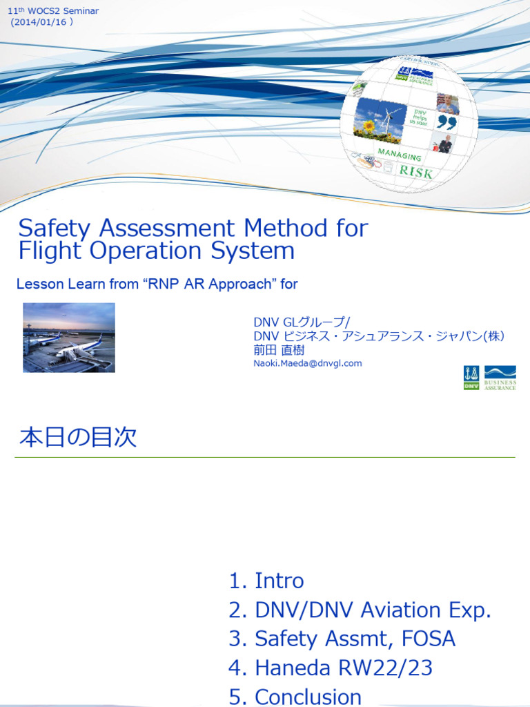 Safety Assessment Method For Flight Operation System | PDF | Aviation ...
