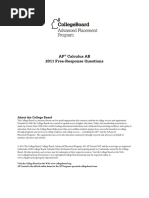 2010 AP Calculus AB Free-Response Form B | PDF | Tangent | Mathematical ...