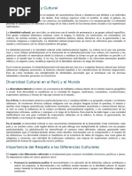 Mapa Conceptual Diversidad Cultural | PDF | Interculturalidad | Educacion Cultural