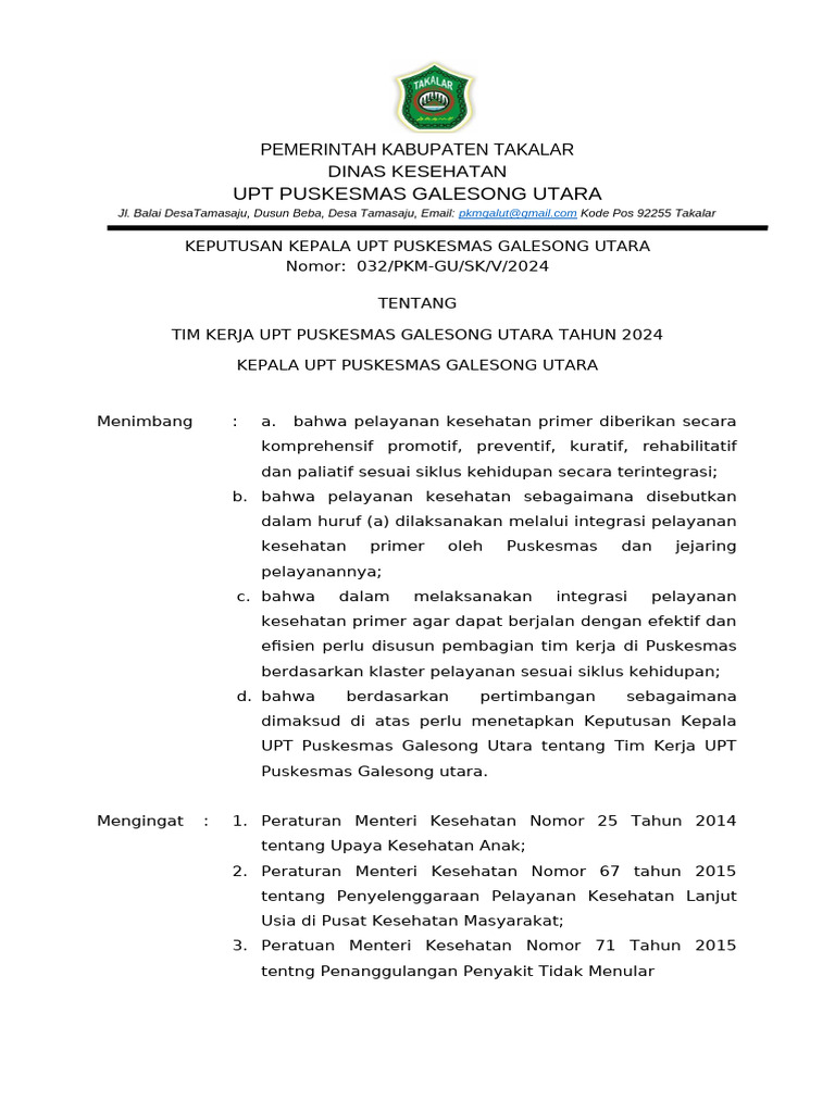 SK ILP Posyandu | PDF