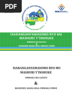 Guidelines Itorero Mu Mashuri | PDF