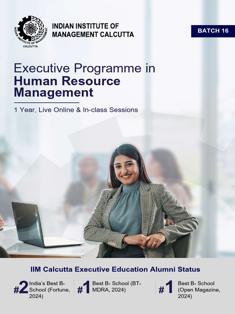 IIMC EPHRM Brochure Final B 1 Compressed | PDF | Human Resource Management | Laptop