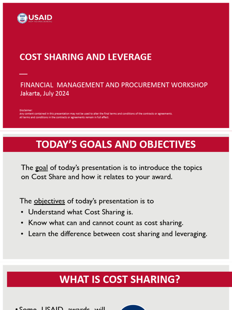Understanding Cost Sharing in USAID Awards | PDF | United States Agency ...