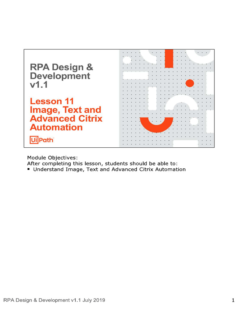 Image Text Advanced Citix Automation Uipath | PDF