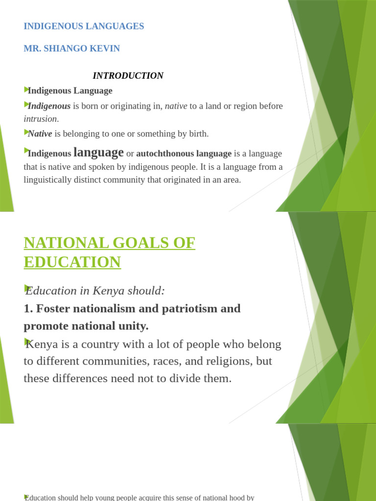 Indigenous Languages Notes-1-1 | PDF | Language Acquisition | Learning