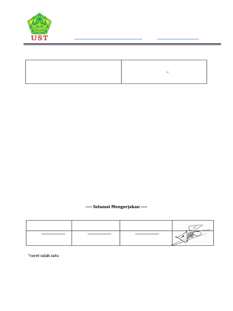 SOAL UTS INOBEL MATEMATIKA - 2C Dan 2D | PDF