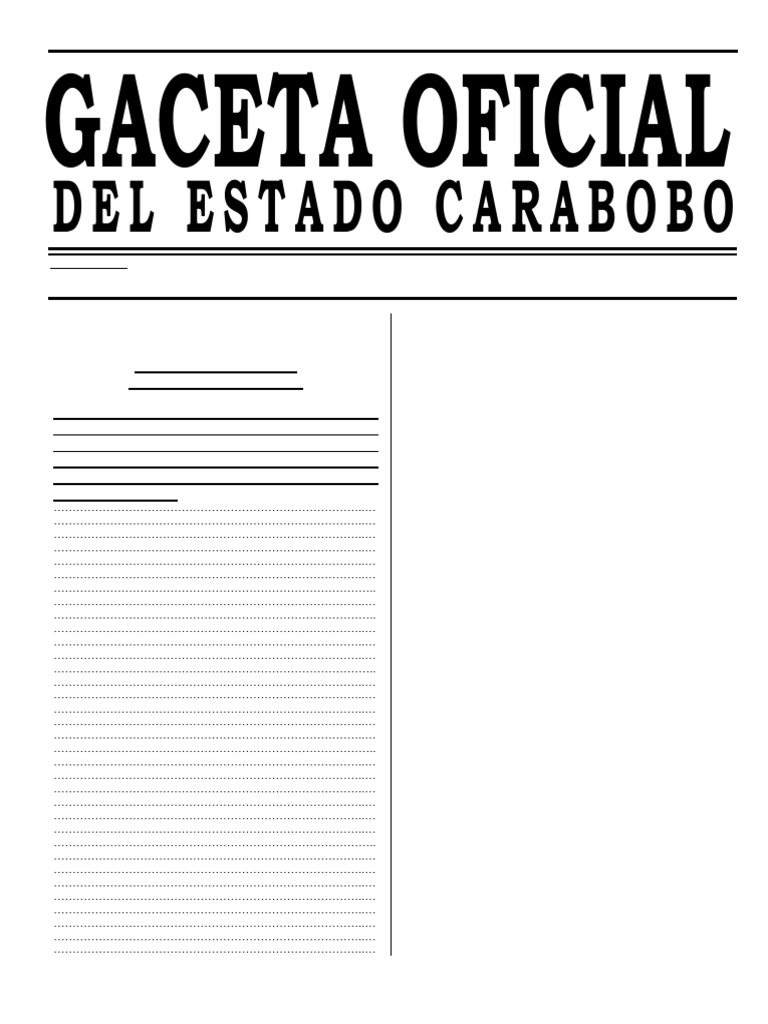 Ley de Ramos Tributarios Carabobo 2023 | PDF | Impuestos | Gobierno