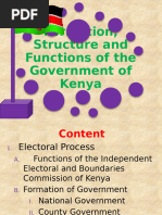Structure, Formation and Functions of Kenyan Government | PDF | Bill ...