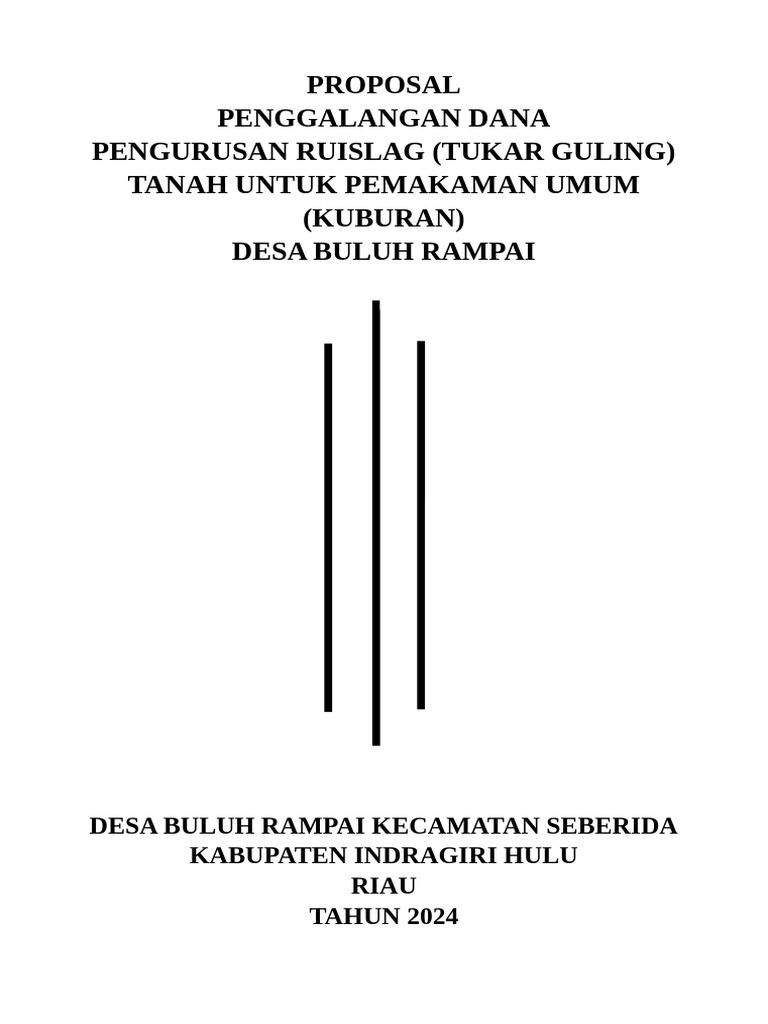 PROPOSAL TANAH MAKAM | PDF
