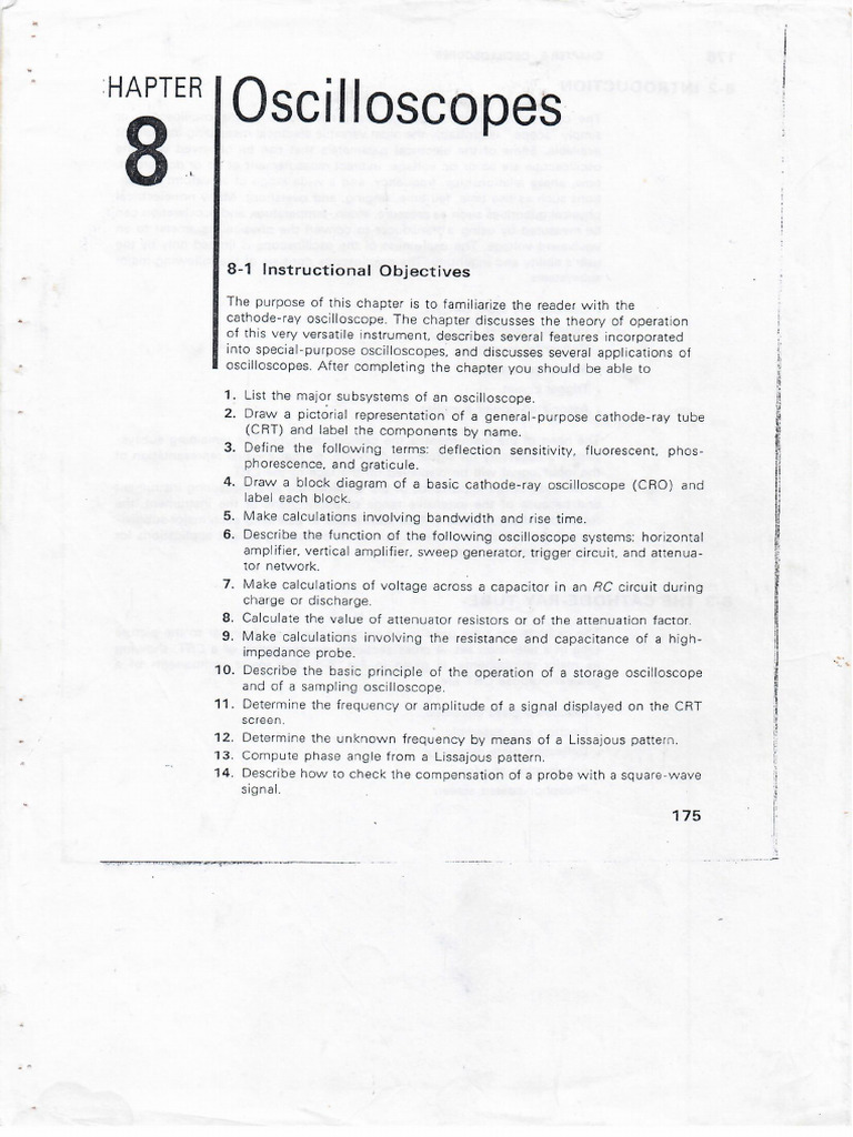 Chapter 8 Oscilloscope | PDF