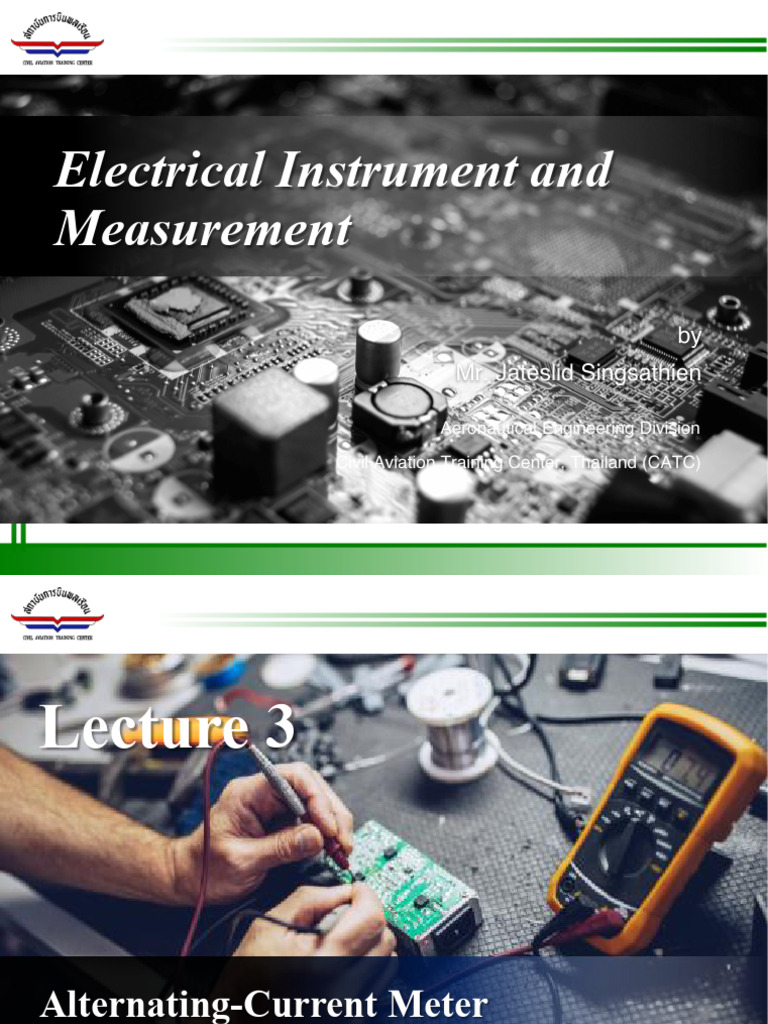 Lecture 3 - Alternating-Current Meter | PDF | Rectifier | Root Mean Square