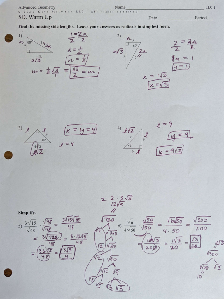 5D - Trigonometric Ratios | PDF